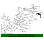 2015-2022 GMC Canyon Front Driver Side Bumper Fascia Guide 84867111 GM ...