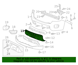 2015-2020 GMC Canyon Lower Cover (NOT CHROME) 22925741 GM ...