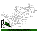 2015-2020 GMC Canyon Front License Plate Bracket 22891636 GM ...