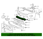 22891736 - Front Lower Bumper Fascia Energy Absorber 2015-2020 GMC ...