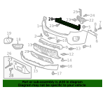 2015-2022 GM Front Bumper Impact Bar 84177601 GM | GMPartsDirect.com