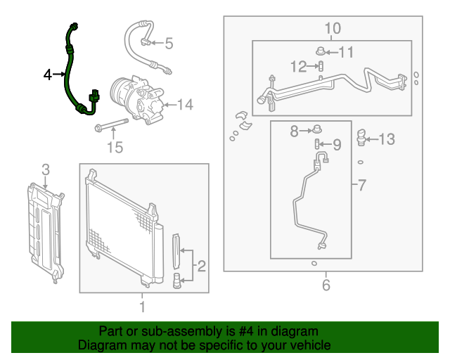 2012-2018 Toyota Yaris Suction Hose 88704-52250 | Toyota Parts Center