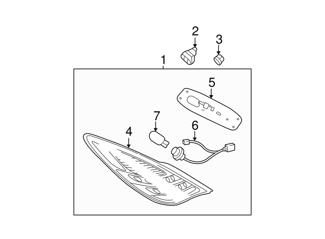 OEM 2007-2008 Toyota Solara Combo Lamp Assembly Part # 81560-06320 ...