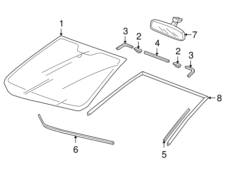 Reveal Moldings for 2013 Honda Fit | Honda Parts Online