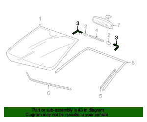 73127-TF0-000 - Windshield Seal 2009-2013 Honda Fit | Honda Parts Online