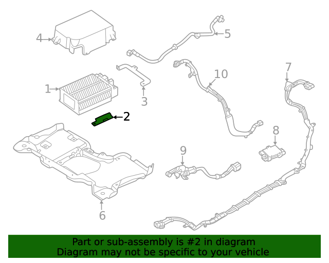 2020-2023 Land Rover Battery Hold Down LR131515 | Express Land Rover Parts