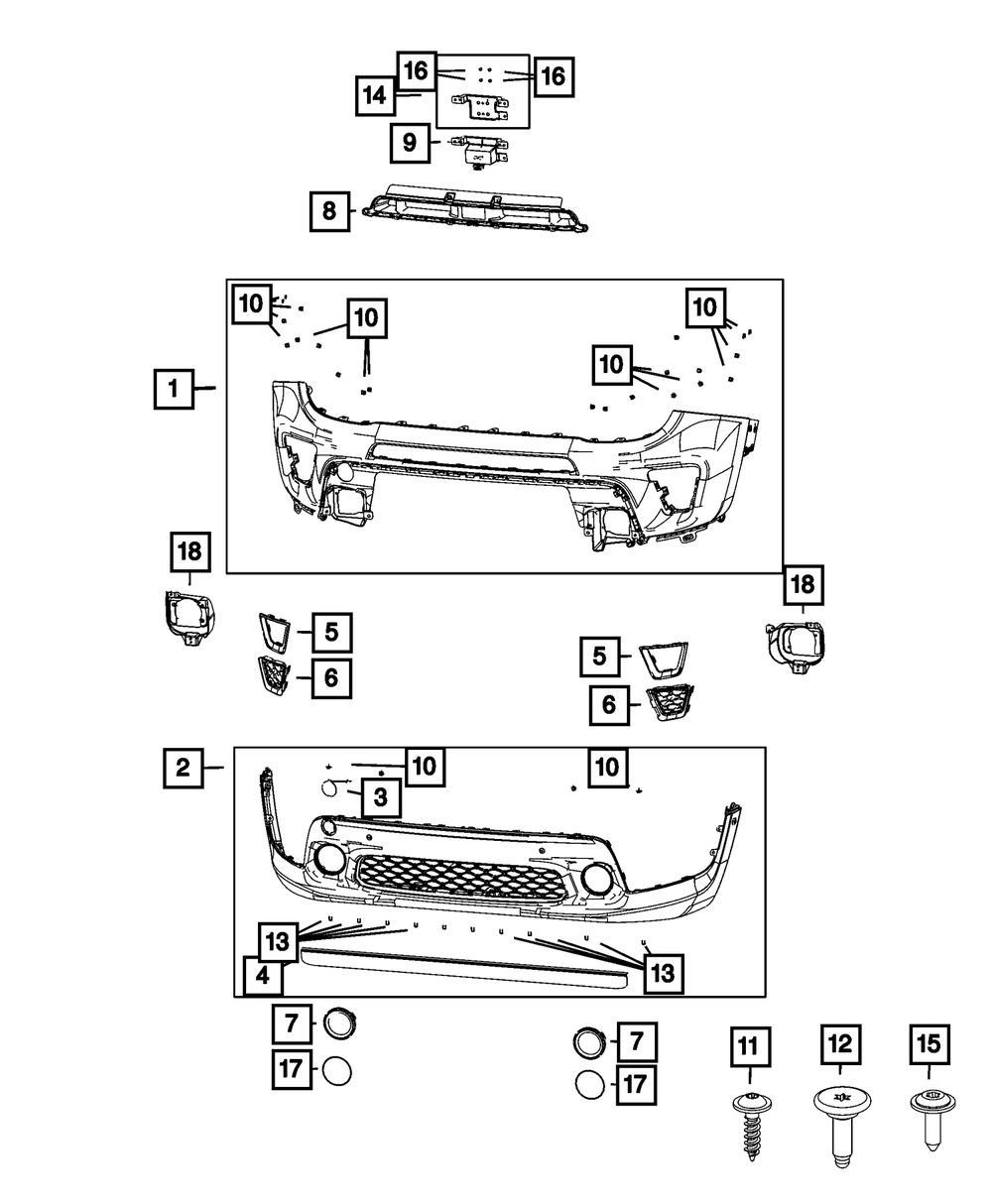 2023 Jeep Renegade Front Lower Fascia 7TB55LXHAA | Mopar eStore