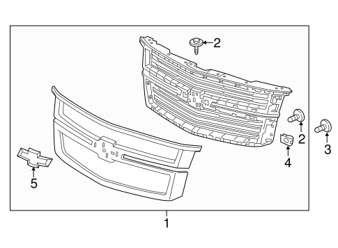 Grille & Components for 2019 Chevrolet Suburban | GMPartsDirect.com