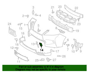 2013-2015 Lexus RX350 Jack Plug Cover 52127-0E922 | AutoNationParts.com