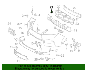 52161-20010 - Air Duct Fastener 2013-2015 Lexus | Longo Lexus Parts