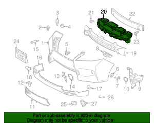 53872-0E010 - Air Duct 2013-2015 Lexus | Lexus Parts Outlet
