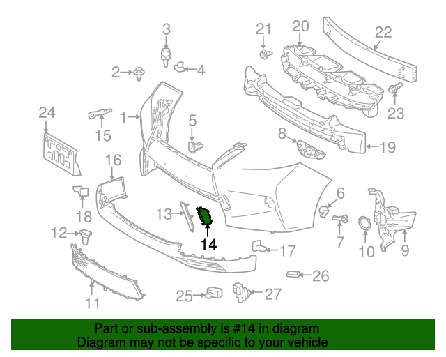 52128-48913 - Hole Cover 2013-2015 Lexus | Longo Lexus Parts