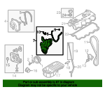 1993-2002 Hyundai Lower Timing Cover Lower Seal 21350-22001 | OEM Parts ...