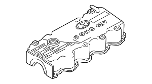 Hyundai - 22410-22610 - Valve Cover - 2000-2002 Hyundai Accent | OEM ...
