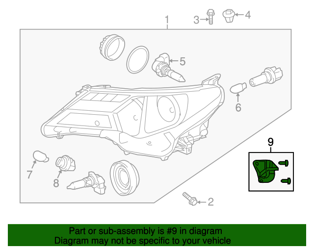 2013-2015 Toyota RAV4 Repair Bracket 81196-42010 | Toyota Parts Center