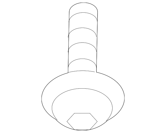 WHT-007-698 - Radiator Support Splash Shield Bolt 2019-2023 Audi | Audi ...