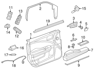 2011-2021 Dodge Charger Belt Weather-Strip 68040035AE | TascaParts.com