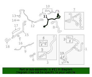 8W0-121-081-ED - Engine Coolant Overflow Hose 2018-2024 Audi ...