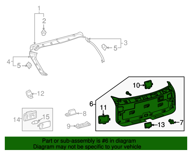 Lexus OEM Lower Trim Panel Part# 64780-0E020-A0 | OEM Vehicle Parts