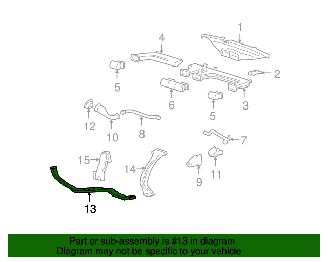2004-2007 Ford Duct Heater 3F2Z-18C297-AA | TascaParts.com