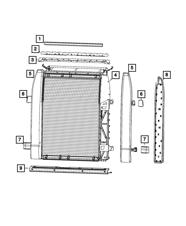 2023-2024 Ram Rear Rail Reinforcement 68584365AC | Mopar eStore