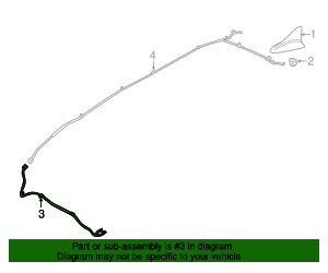 96220-A5600 - Antenna Cable 2013-2017 Hyundai Elantra GT | AutoNation Parts