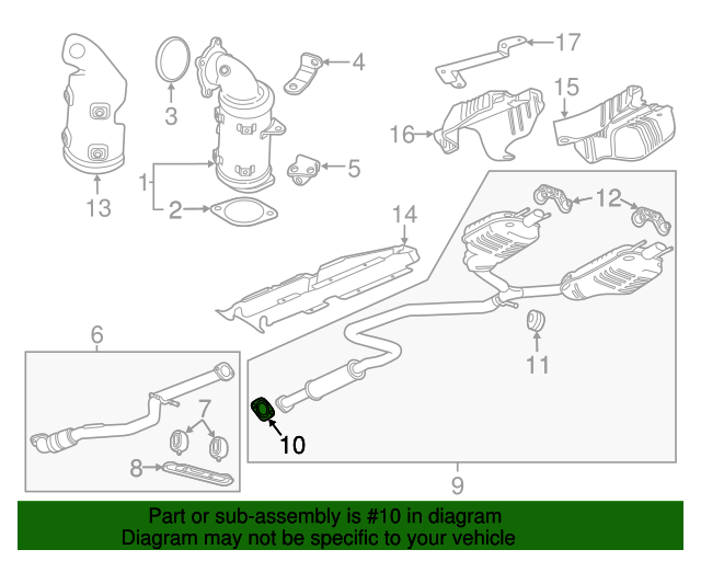 Muffler & Pipe Gasket - GM (22816982) | GMPartsNow