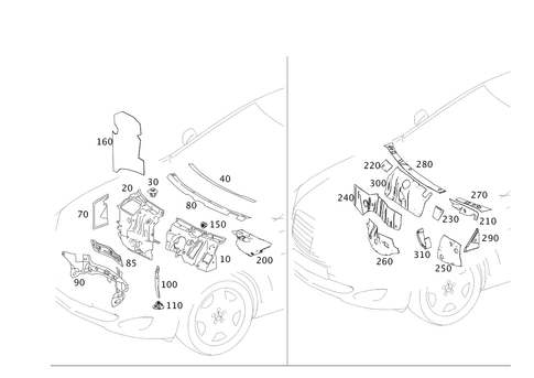 Engine Compartment Damping for 2009 Mercedes-Benz S63 AMG | Mercedes ...