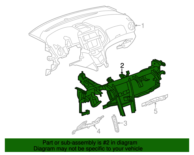 95392933 GM Instrument Panel Tie Bar | GM Parts Store