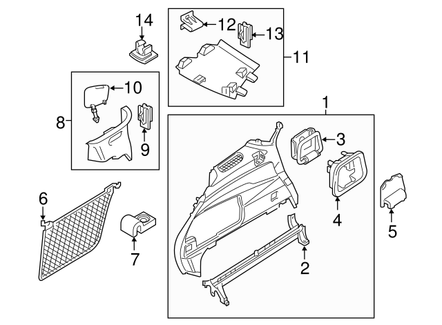 2008-2018 Volvo Upper Quarter Trim Clip 999442 | TascaParts.com