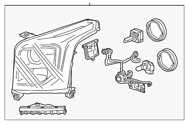 2016-2020 GMC Driver Side Headlamp 84564093 GM | GMPartsDirect.com