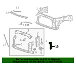 2019-2020 Chevrolet Headlamp Bracket - Driver's Side (LH) 84454856 ...