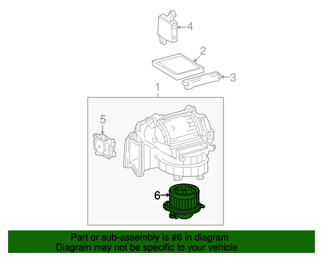 87103-0E040 - Blower Motor 2008-2014 Lexus | Lexus Parts Outlet