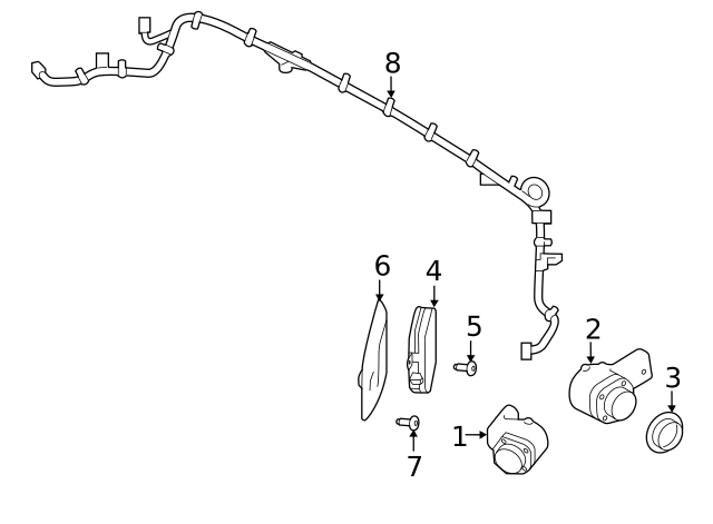 Genuine Sensor for 2015-2022 Land Rover | Land Rover Part# LR100225 ...