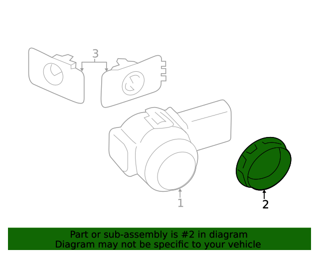 66-20-9-390-408 - Park Sensor Ring - 2019-2022 BMW | Buy BMW Parts Now