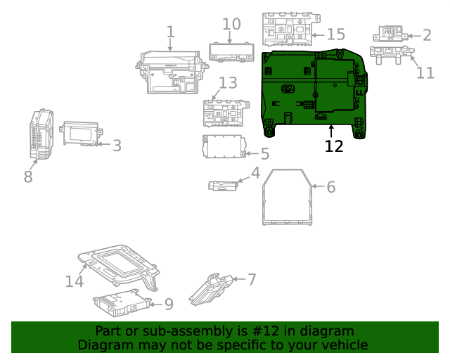 247-540-24-06 - Control Module Bracket 2019-2023 Mercedes-Benz ...