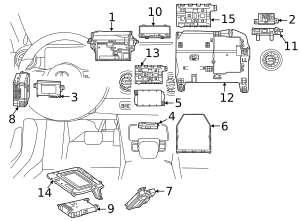 247-540-24-06 - Control Module Bracket 2019-2023 Mercedes-Benz ...