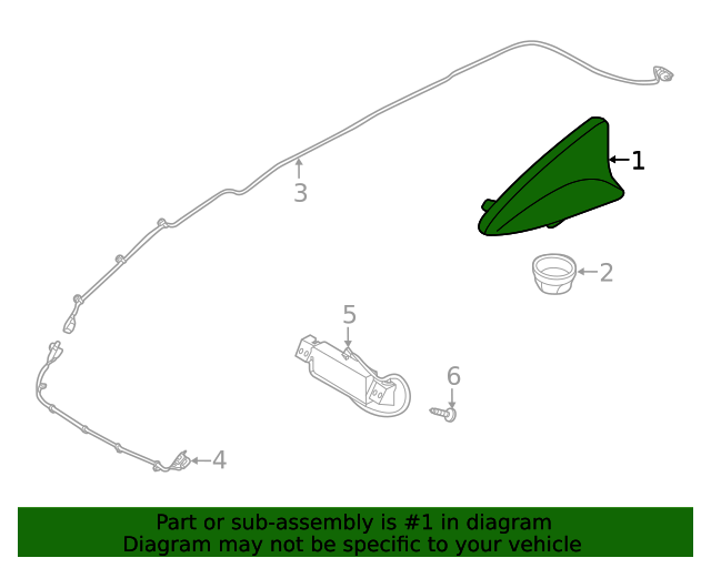 96210-Q5000KLG - Antenna Assembly 2021-2024 Kia Seltos | Kia.Parts Store
