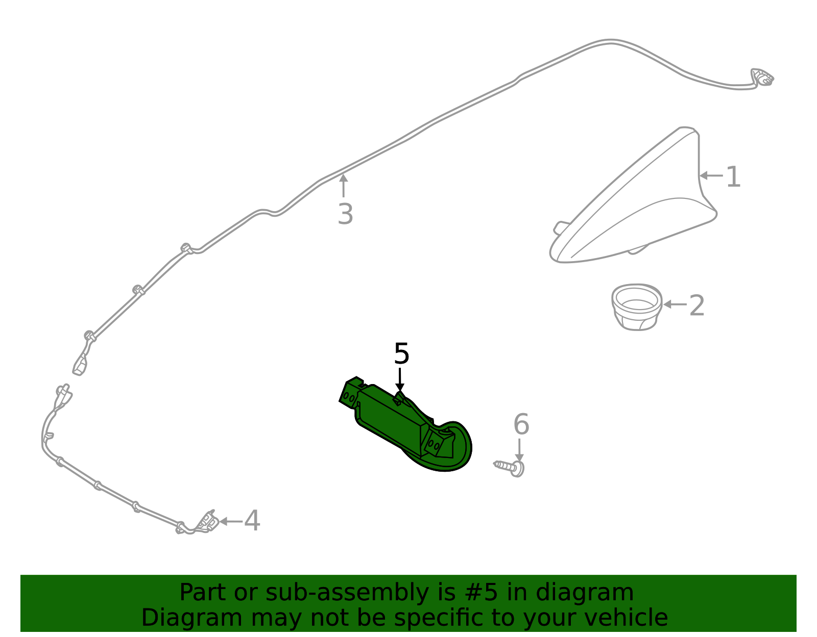 2021-2023 Kia Seltos Mobile Phone Antenna 96240-Q5000 | Retail ...