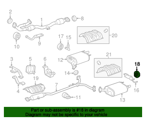 Genuine Toyota Exhaust System Hanger part# 17565-0P051 for 2005-2024 ...