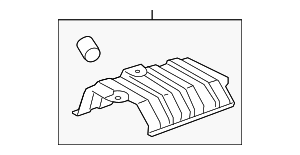 2012-2017 Toyota Heat Shield 58328-06040 | OEM Parts Online