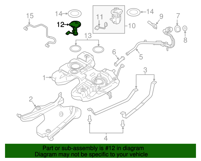 Genuine OEM Ford - Fuel Sender Unit BT4Z-9275-A | OEM Ford Parts ...