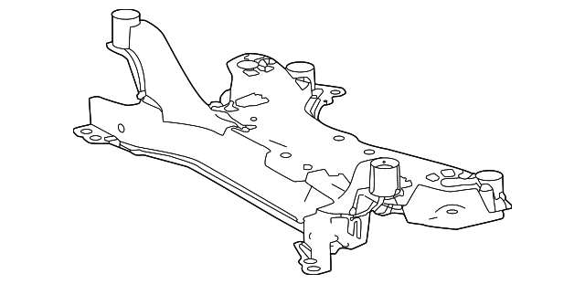 51201-62010 - Suspension Sub-Frame Cross-Member - 2016-2020 Toyota ...