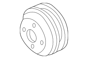 1995-2000 Ford Engine Water Pump Pulley F7TZ-8509-AA | OEM Parts Online