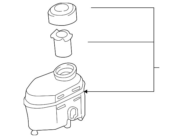 2001-2007 Toyota Sequoia Master Cylinder Reservoir 47220-0C022 | Toyota ...
