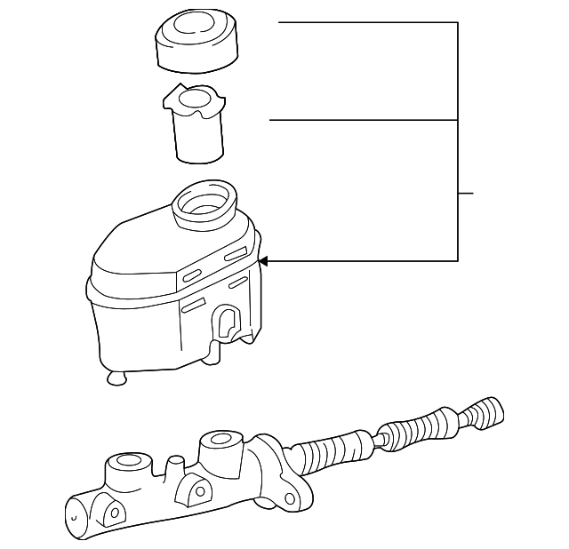 47201-0C041 - Master Cylinder 2001-2007 Toyota Sequoia | Group 1 Auto Parts