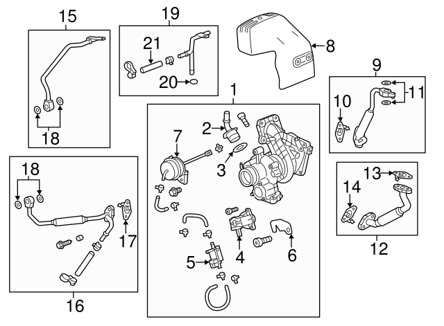 2013-2018 GM Positive Crankcase Ventilation (PCV) Tube 12673868 ...