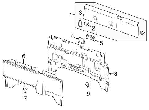 Interior Trim - Cab for 2018 Chevrolet Silverado 1500 | GMPartsDirect.com