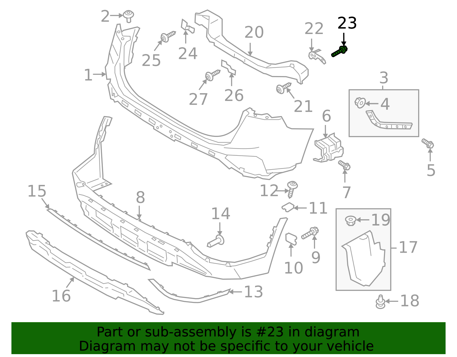 2021-2023 Hyundai Santa Fe Impact Bar 86631-S2500 | OEM Parts Online