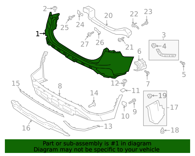 2021-2023 Hyundai Santa Fe Upper Cover 86611-S2500 | OEM Parts Online
